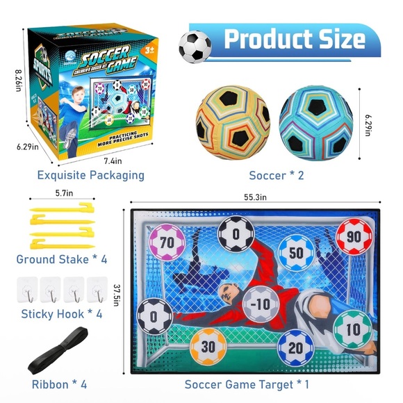 Games | Nib Indoor Outdoor Soccer Target Game Set | Poshmark